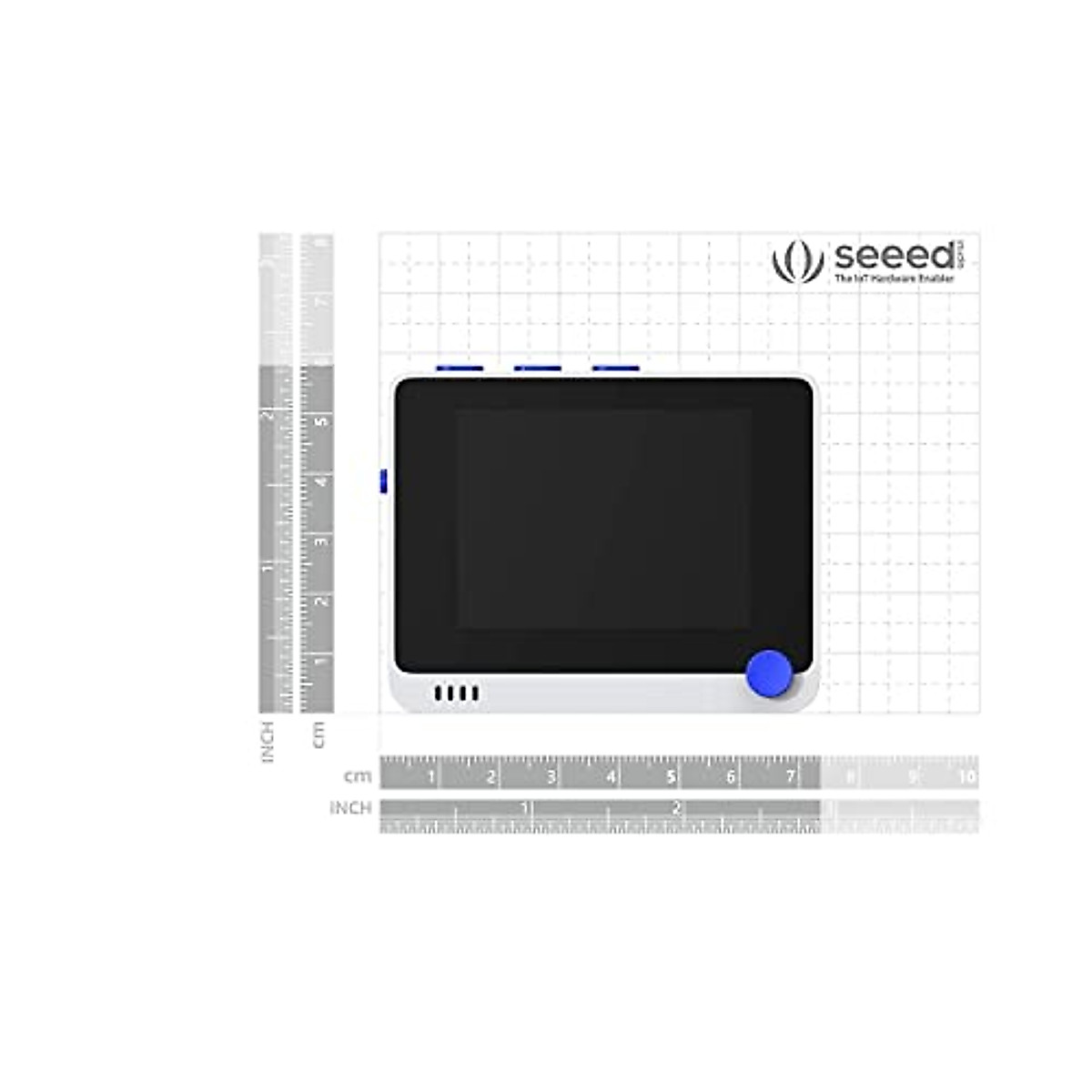 Seeed Studio Wio Terminal ATSAMD51 Core with Realtek RTL8720DN BLE5.0 Dev Board, Wireless Microcontroller Python Terminal Device Compatible with Raspberry Pi for Arduino, Micropython, and TinyML.