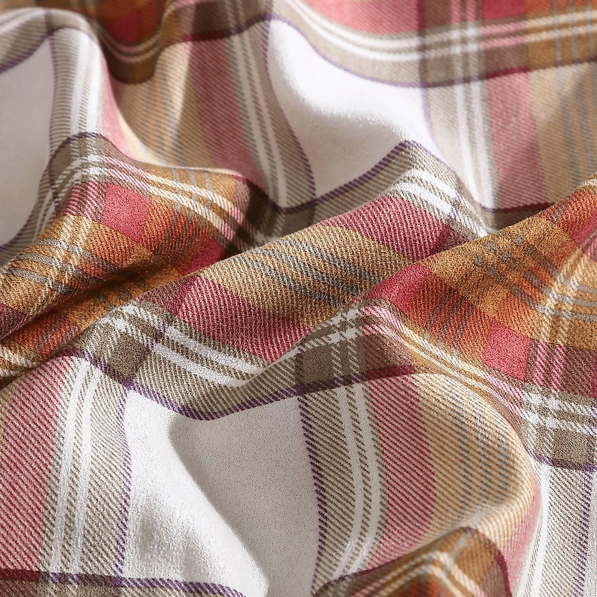 Eddie Bauer - King Duvet Cover Set, Reversible Cotton Bedding with Matching Shams, Stylish Home Decor for All Seasons (Edgewood Red, King)