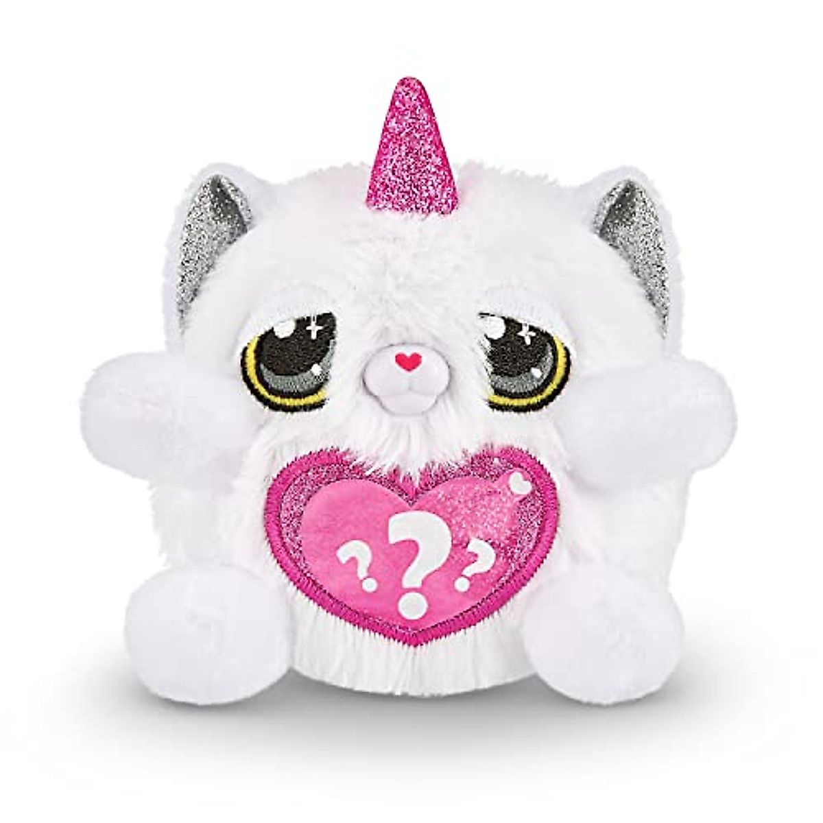 Rainbocorns Kittycorn Surprise Series 1 (Chinchilla Cat) by ZURU, Collectible Plush Stuffed Animal, Surprise Egg, Sticker Pack, Jelly Slime Poop, Ages 3+ for Girls, Children