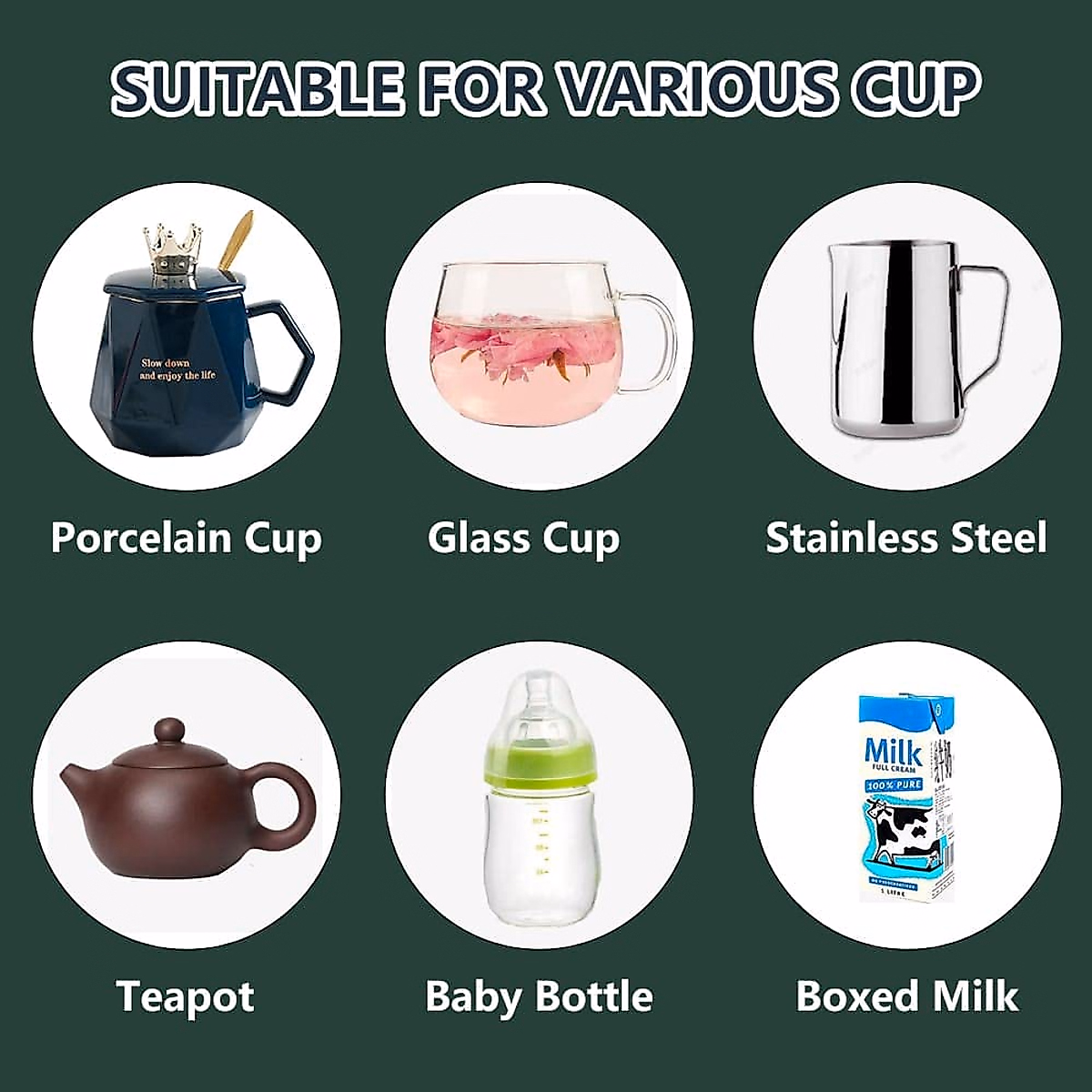 Coffee Warmer for Desk, with Mug Set. Cup Warmer Tea Warmer, Electric Beverage Warmer, Drink Warmer for Cocoa, Tea, Milk Gifts for Father's Day. Mr and Mrs Wedding Gift, Engagement Gift(White)