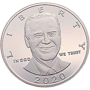 46th US President Joe Biden 2020 Presidential Campaign Eagle Commemorative Novelty Challenge Coin Liberty in God We Trust Silver Color