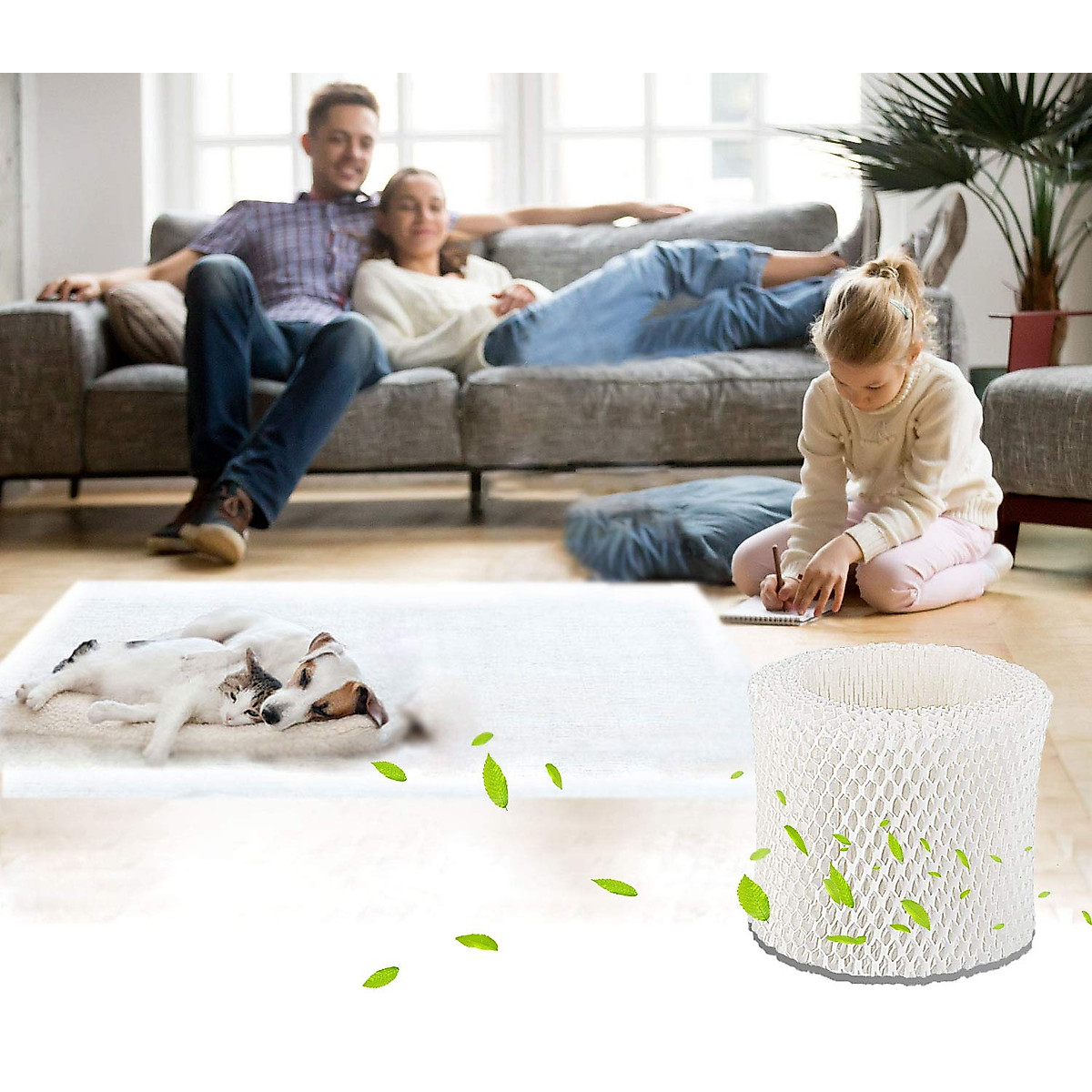 YUEFENG 6 Pack Humidifier Filters Replacement for Honeywell Humidifier HAC-504, HAC-504AW, HCM 350 (6)