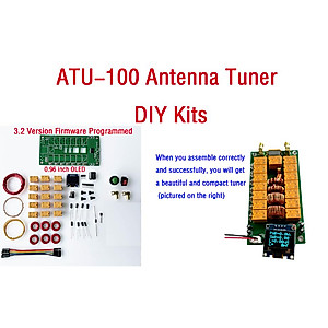 Malahit ATU-100 Antenna Tuner DIY Kits 1.8-50MHz atu100 Automatic Antenna Tuner by N7DDC 7x7 0.96 Inch OLED SMT and chip soldered 3.2 Version Firmware Programmed Unassembled