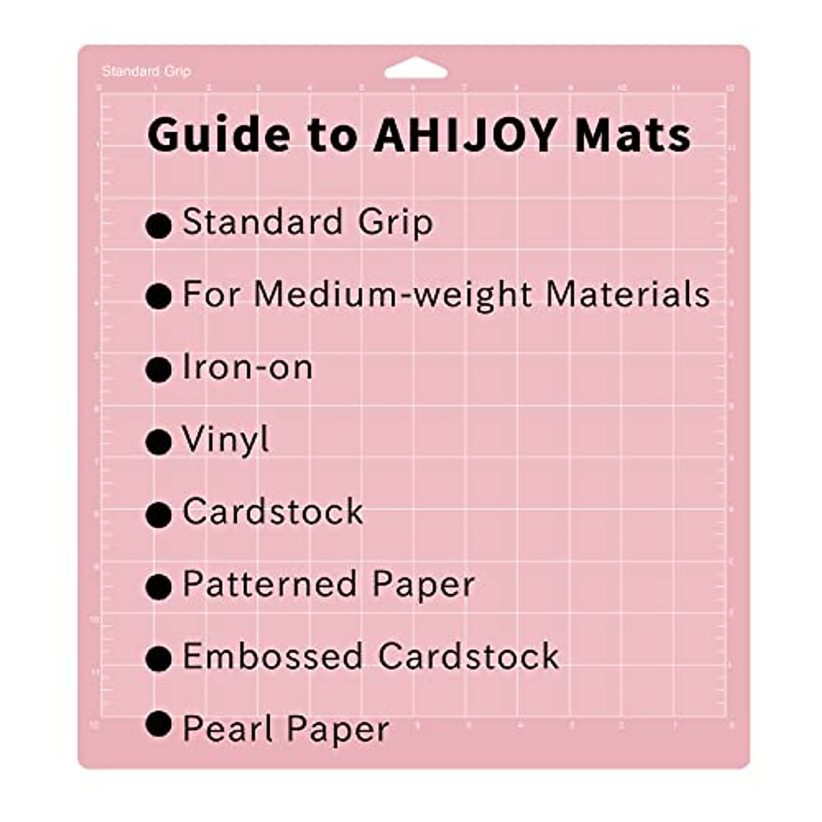 AHIJOY Standard Grip Cutting Mat for Cricut 12"x12" 3 Pack Cricut Accessories Cutting Mat for Cricut Maker/Air 2/Air/One Adhesive Sticky Cutting Mats Accessories for Cricut,Blue