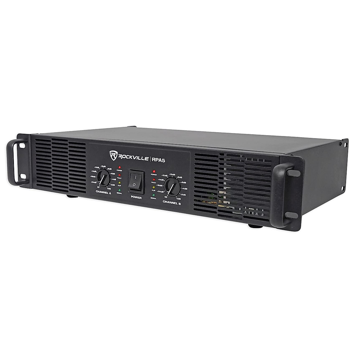 Rockville RPA5 1000w Peak / 400w RMS (200 x 2) 2 Channel Power Amplifier Pro/DJ Amp
