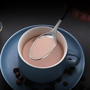 GULSARAYI Red Handle 24 Piece Forks Silverware Set 18/10 Flatware Cutlery Set for 6 Forks And Spoons Utensil Sets Home Kitchen Ergonomic Durable Restaurant Daily Household Use