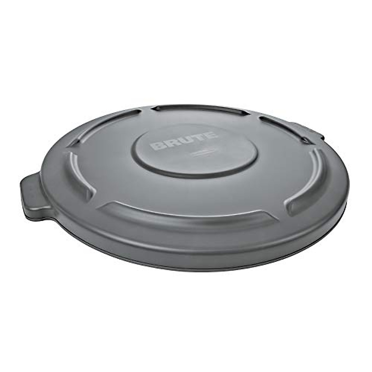 Rubbermaid Commercial 263100GY Round Flat Top Lid, for 32-Gallon Round Brute Containers, 22 1/4", Dia, Gray