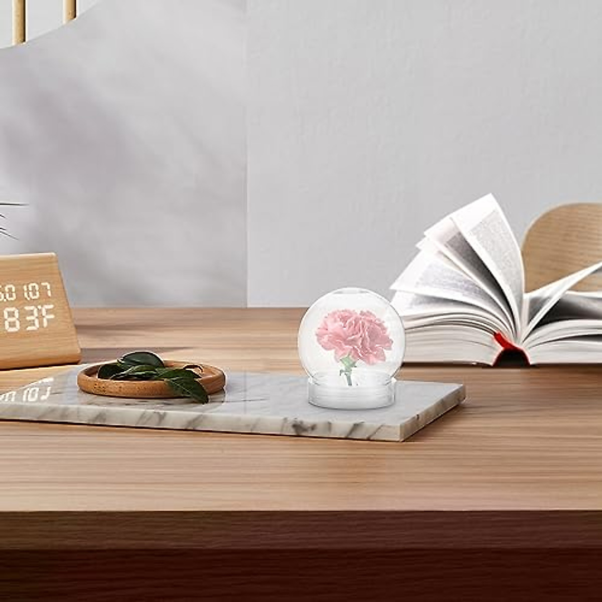 Ciieeo 10pcs Screw Off Cap Water Globe Jar Plastic Globes with Screw Off Cap DIY Clear Plastic Water Globe for Crafts Christmas Home Decoration