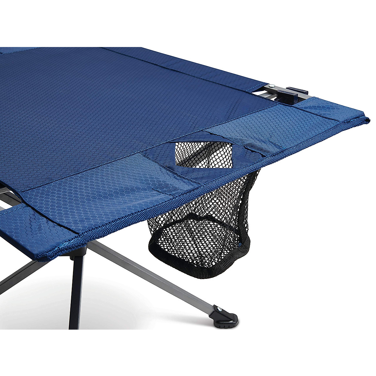 Sport-Brella SunSoul Portable Folding Table for Outdoor Camping, Picnics, Tailgates, and Beach Navy