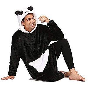 Wearable Blanket Sweatshirt Unisex Panda Hoodie Oversized