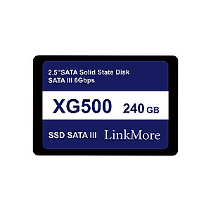 LinkMore XG500 240GB 2.5" SATA III (6Gb/s) Internal SSD, Solid State Drive, Read Speed Up to 500MB/s, 2.5 inch for Laptop and PC Desktop