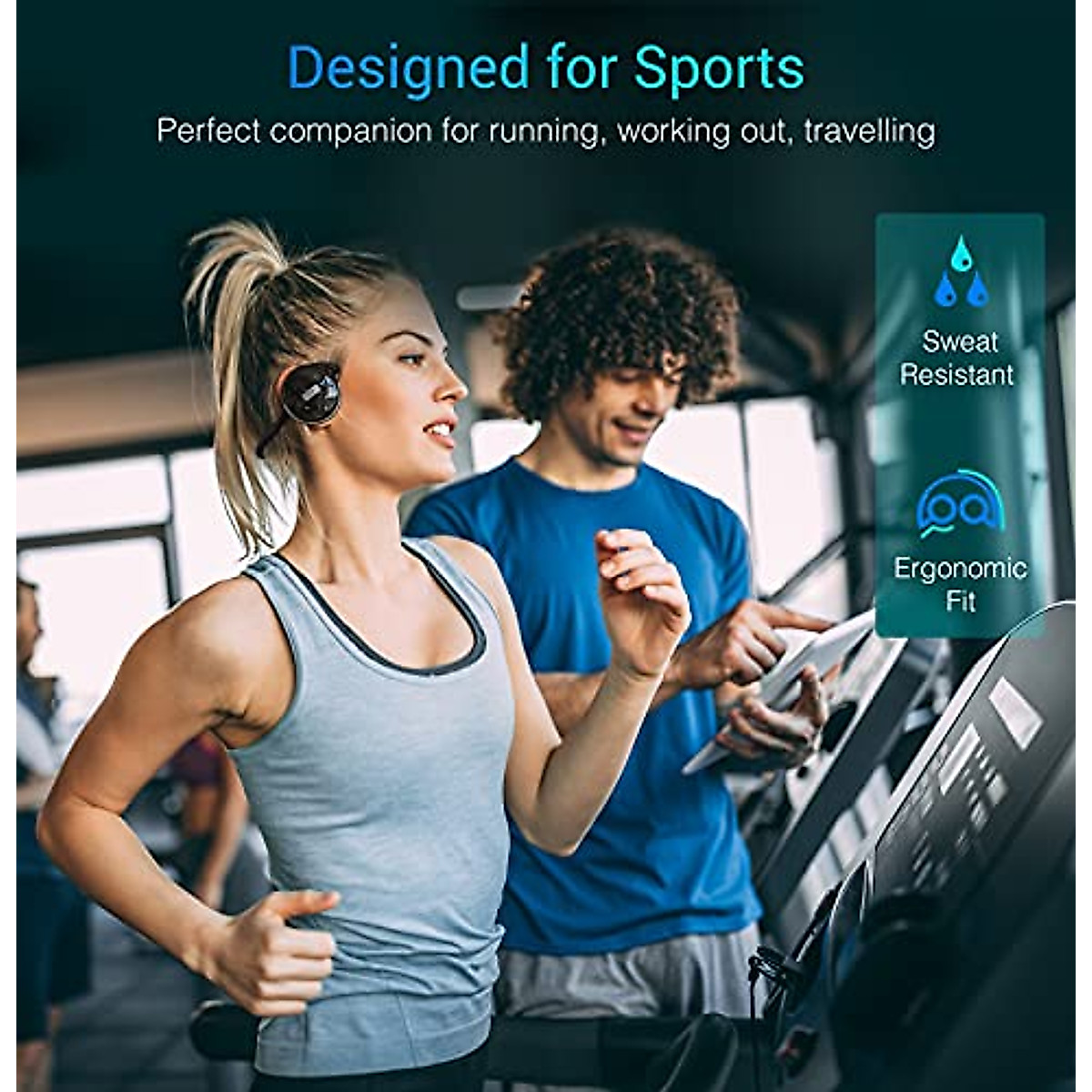 Kinivo BTH240 Bluetooth Headphones (Black, On-Ear, Wireless Music, Hands-Free Calling, Built-in Mic, Foldable, Memory Form Earpads, Travel Bag)