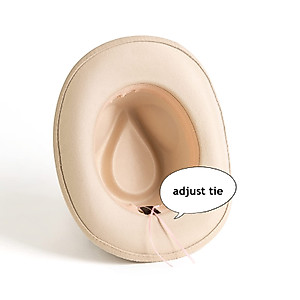 Zokunari Womens Western Cowboy Cowgirl Hats with Belt Buckle Light Sand