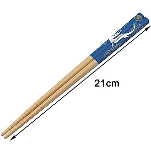 Spirited Away Bamboo Chopstick -Anti-Slip Grip for Ease of Use - Authentic Japanese Design - Lightweight, Durable and Convenient - Haku