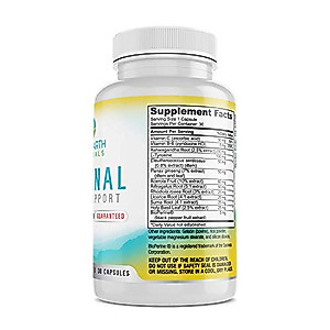 Best Earth Naturals Adrenal Support Supplement Cortisol MGR with Rhodiola Rosea, B Vitamins, Ginger Root, Ashwagandha, Licorice and More for Adrenal 30 Count