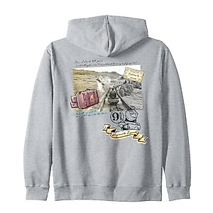 Harry Potter Hogwarts Express Flying Ford Anglia Zip Hoodie