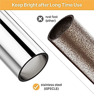 iSPECLE Over The Sink Dish Drying Rack Stainless Steel Dish Rack Above Sink Shelf Over Sink Drying Rack for Kitchen Counter, Silver