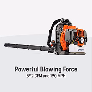 Husqvarna 965877502 350BT 2-Cycle Gas Backpack Blower, Orange,1-(Pack)