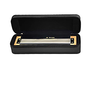 WAAZVXS 25 Hole Bass Harmonica Brass Mouth Organ Instrument Blues Harp Instrumento Chromatic Harmonica Key C Music Instrumet