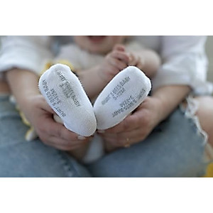 Burt's Bees Baby Baby Socks Ankle or Crew Height Made with Soft Organic Cotton - 6 Packs With Non-Slip Grips for Babies and Newborn Babies Heather Grey/White 2-3T