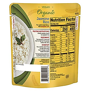 Tasty Bite Jasmine Rice, Microwaveable Cooked Rice, 8.8 Ounce (Pack of 6)