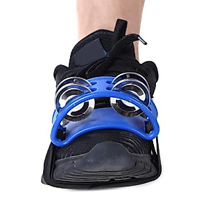 E-outstanding Foot Tambourine Guitar Drum Percussion Companion Metal Jingle Bell Musical Instrument, Blue