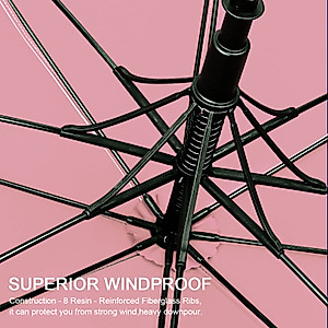 G4Free 62 Inch UV Protection Golf Umbrella Extra Large Windproof Sun and Rain Umbrellas Auto Open Double Canopy