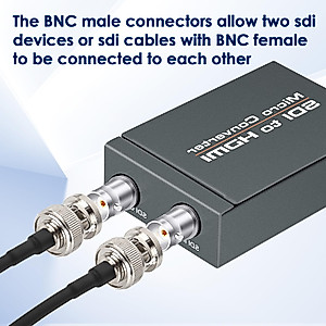 XRDS -RF 2PCS HD SDI Cable 3ft, BNC Male Cable 75 Ohm RG179 SDI Cable for BMCC Video Camera