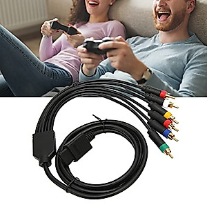 RGB Rgbs Multifunctional Composite Cable with Strong Stability High Flexibility, 4 BNC Heads, Made of Suitable for Crt Monitors, for NGC, for N64