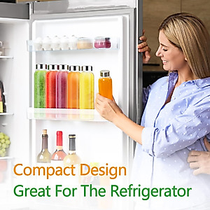 Zukro Glass Juice Bottles with Lids for Juicing 18 oz, Reusable Clear Glass Water Bottles with Stainless Steel Airtight Cap for Refrigerator, 100% Leak Proof, BPA Free, Set of 3