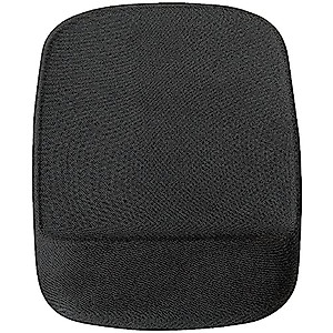 STAPLES 24339943 Mouse Pad with Gel Wrist Rest Black (53326)