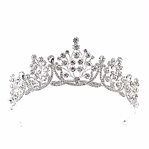 Bridal Tiara Wedding Tiara Crystal Rhinestones Bridal Tiara Crown Headband for Girl Women Decoration on Birthday Wedding Party Prom