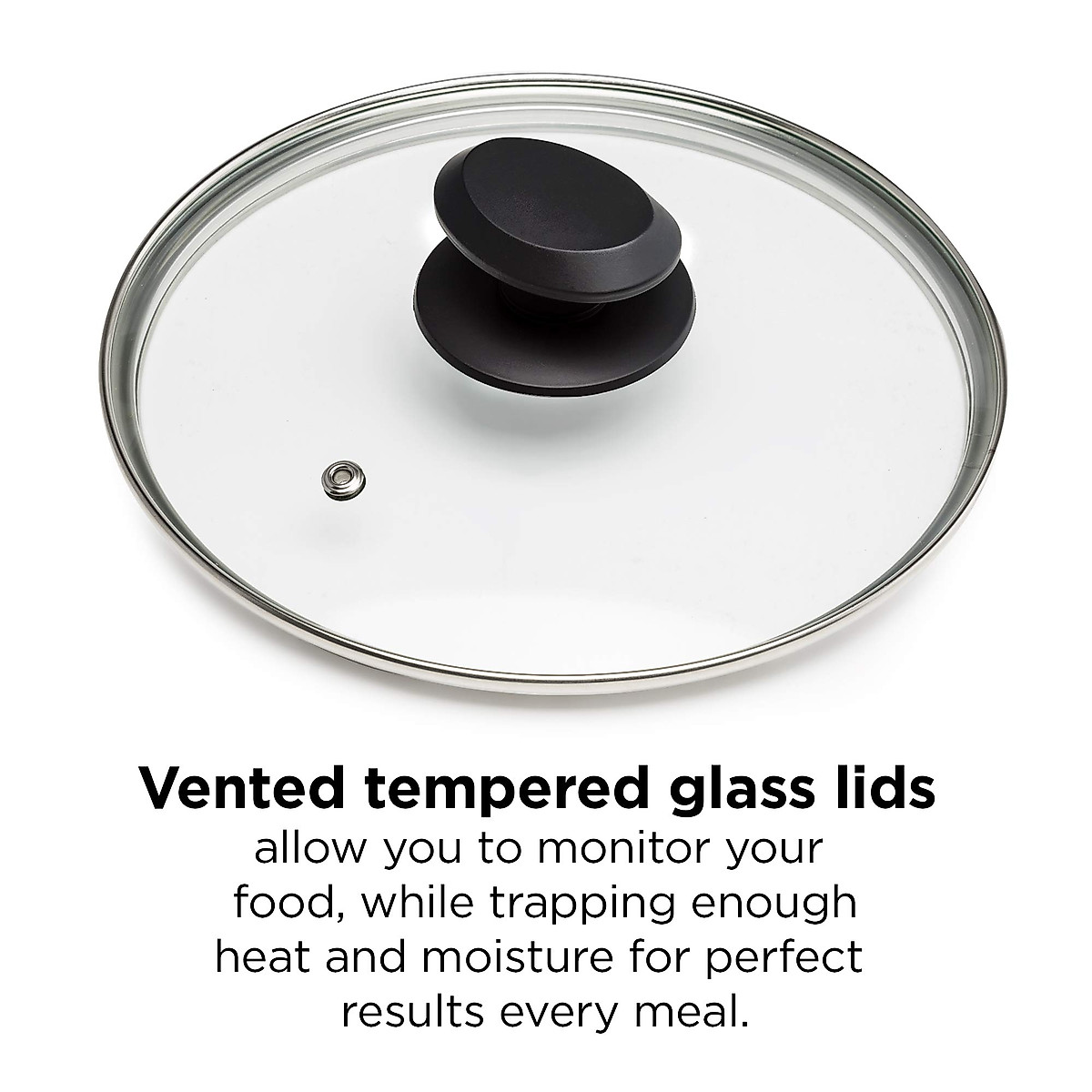 Ecolution Easy to Clean, Comfortable Handle, Even Heating, Dishwasher Safe Pots, 2-Quart Sauce Pan, Black