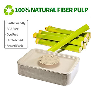 bloomoon 50 Pack 14 Inch Disposable Food Trays Heavy Duty, Large Paper Plates 14 inch Compostable Platters Plates for Crawfish, Crab, Lobster, Seafood Crawfish Boil Party Supplies