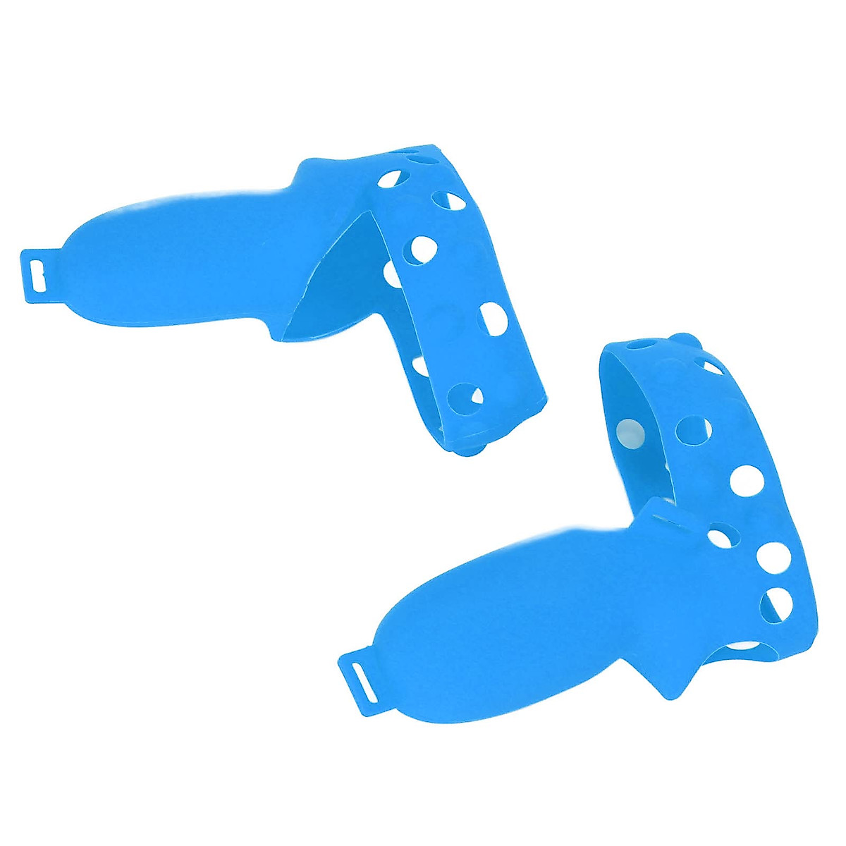 VR Controller Handle , Silicone Handle Protective Sleeve Adjustable for Quest 2(blue)