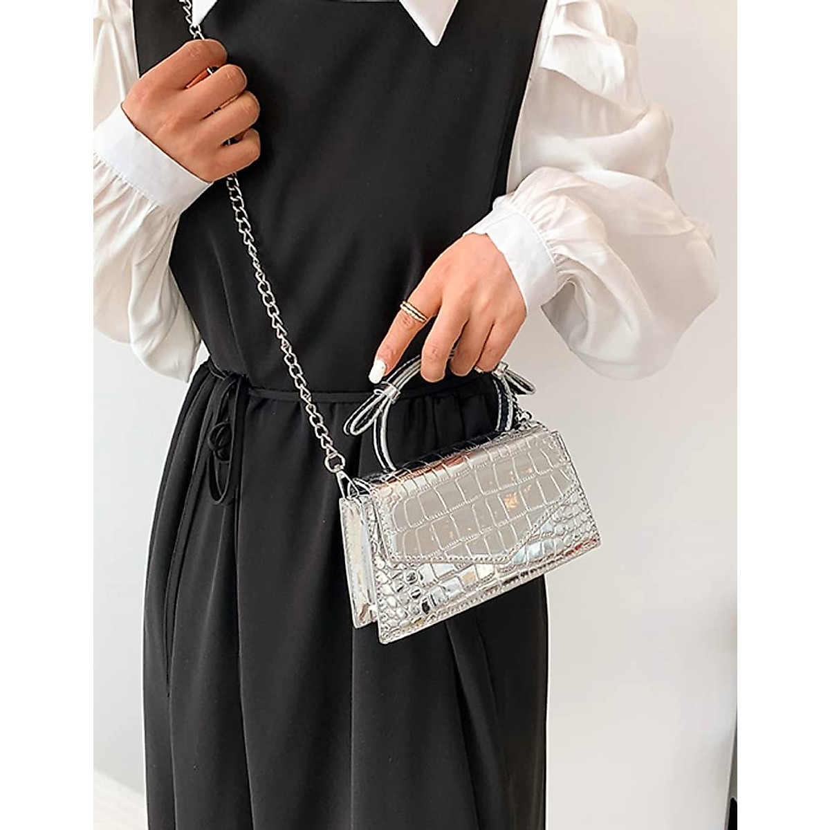 Crossbody Bags Silver Bag Y2K Evening Bags Tote Bag for Women Handbags for Women Hobo Bags Shoulder Bags Satchels 2024