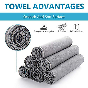 ZHIDIAN Screens Cleaning Microfiber Suede Cloth, 8Pack Streak Free Lint Free Large Rag for TV, Computer, Camera Lenses, Eyeglasses, Phones, Electronics Devices & All Delicate Surface, 12x12in