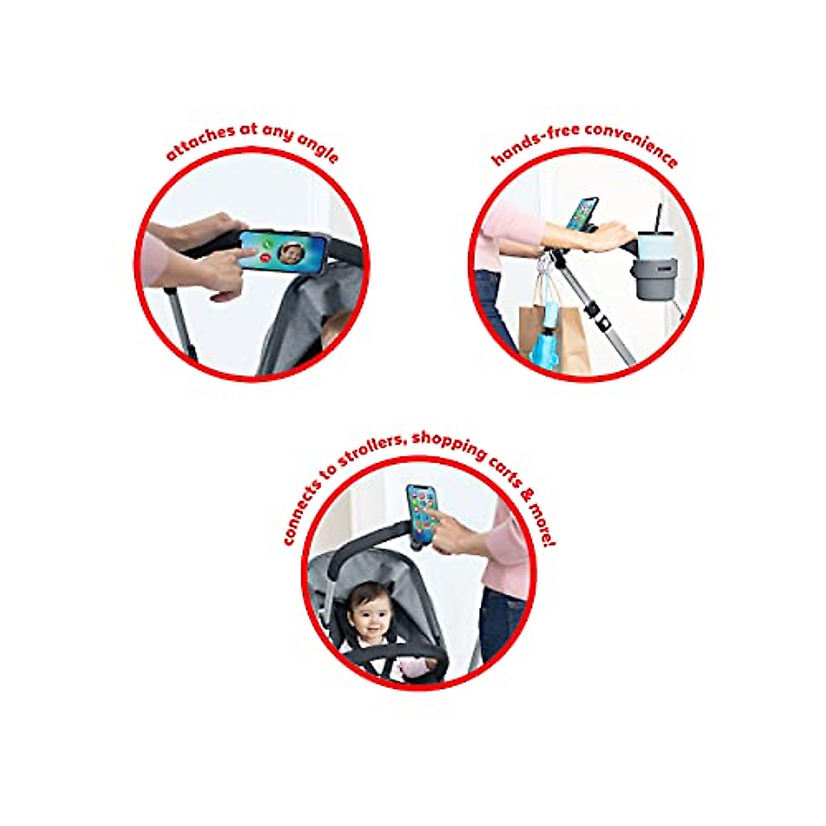 Skip Hop Universal Stroller Hook, Stroll & Connect, Grey (Discontinued by Manufacturer)