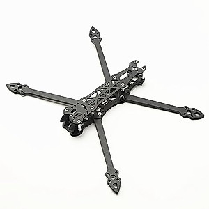FPV Drone Frame, Racing Drone Frame Lightweight 7in H Structure Carbon Fiber 295mm for Replacement (Red)