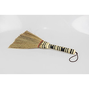 SN SKENNOVA – Small Whisk Broom Handheld Brush Whisks Away Dust, Dirt & Debris Brush Head 9.5-11" L with Nylon Hanger for Easy Storage Perfect for Inddor Outdoor and Car