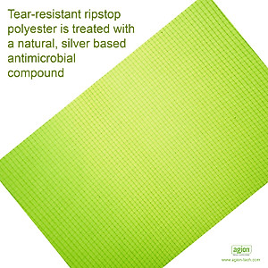 Smooth Trip Travel Laundry Bags with Odor-Blocking Barrier for Wet and Dirty Clothes - Set of 2 Foldable Compact Bags Fit in Luggage and Packs for Gym Clothes, Shoes, Bathing Suits and Baby Clothes