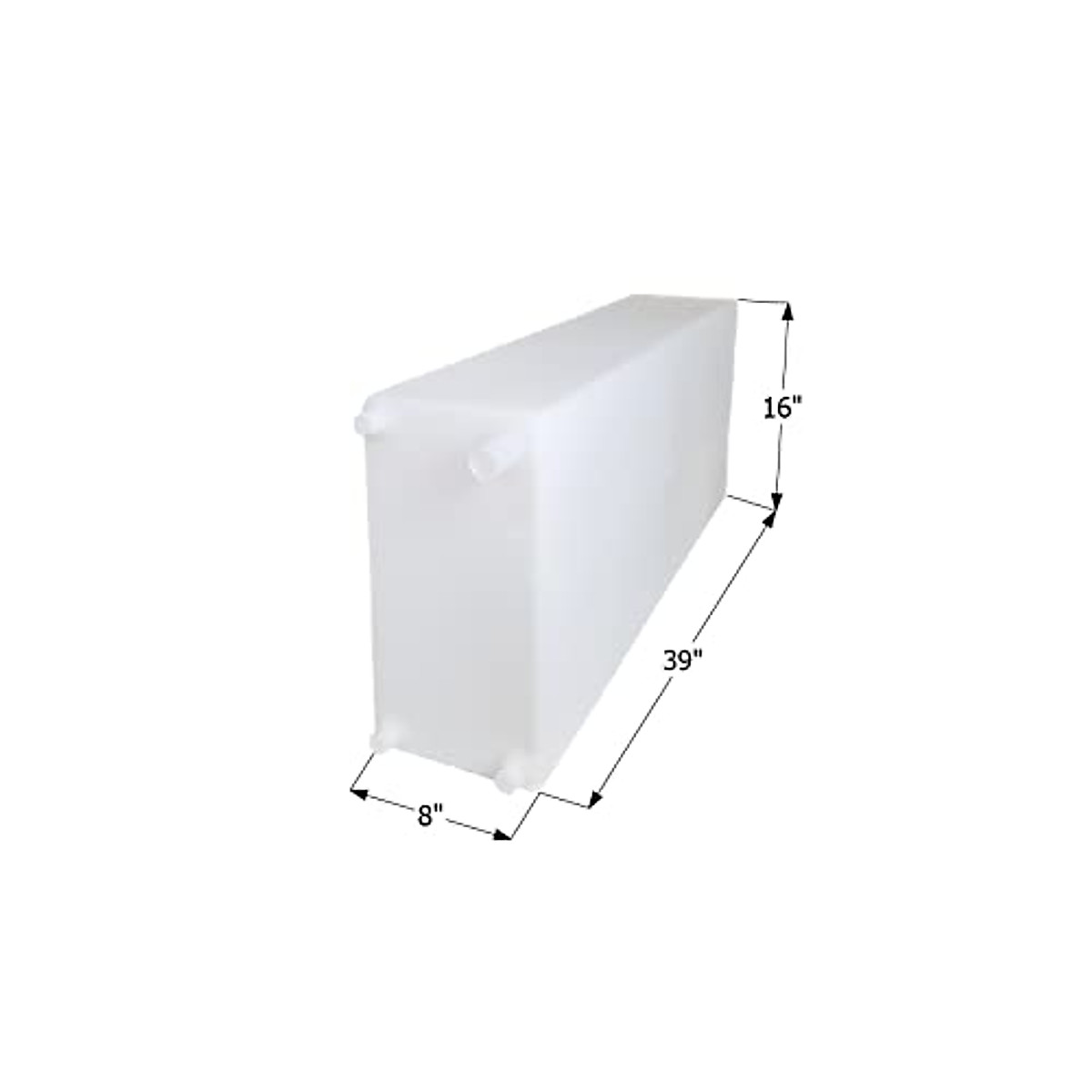 ICON 12724 Fresh Water Tank, WT2460, 39x16x8, 20 Gal., w/ 1/2" Fittings