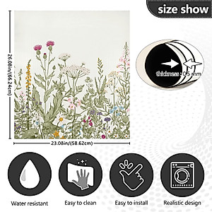 JUMBEAR Herb Flower Dishwasher Magnet Cover, Reuseable Refrigerator Magnet Cover Decal Fridge Microwave Stickers Holiday Party Decor, 23 x 26 Inch