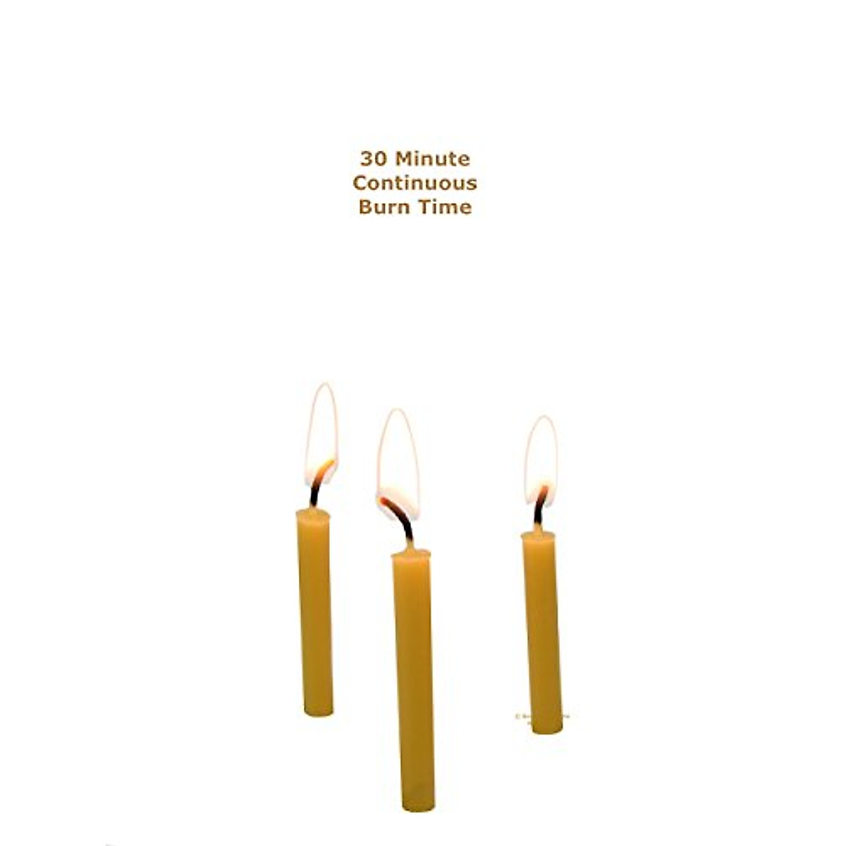 Beeswax Candle Works, 5-Inch Birthday Candles (Pack of 24) 100% USA Beeswax