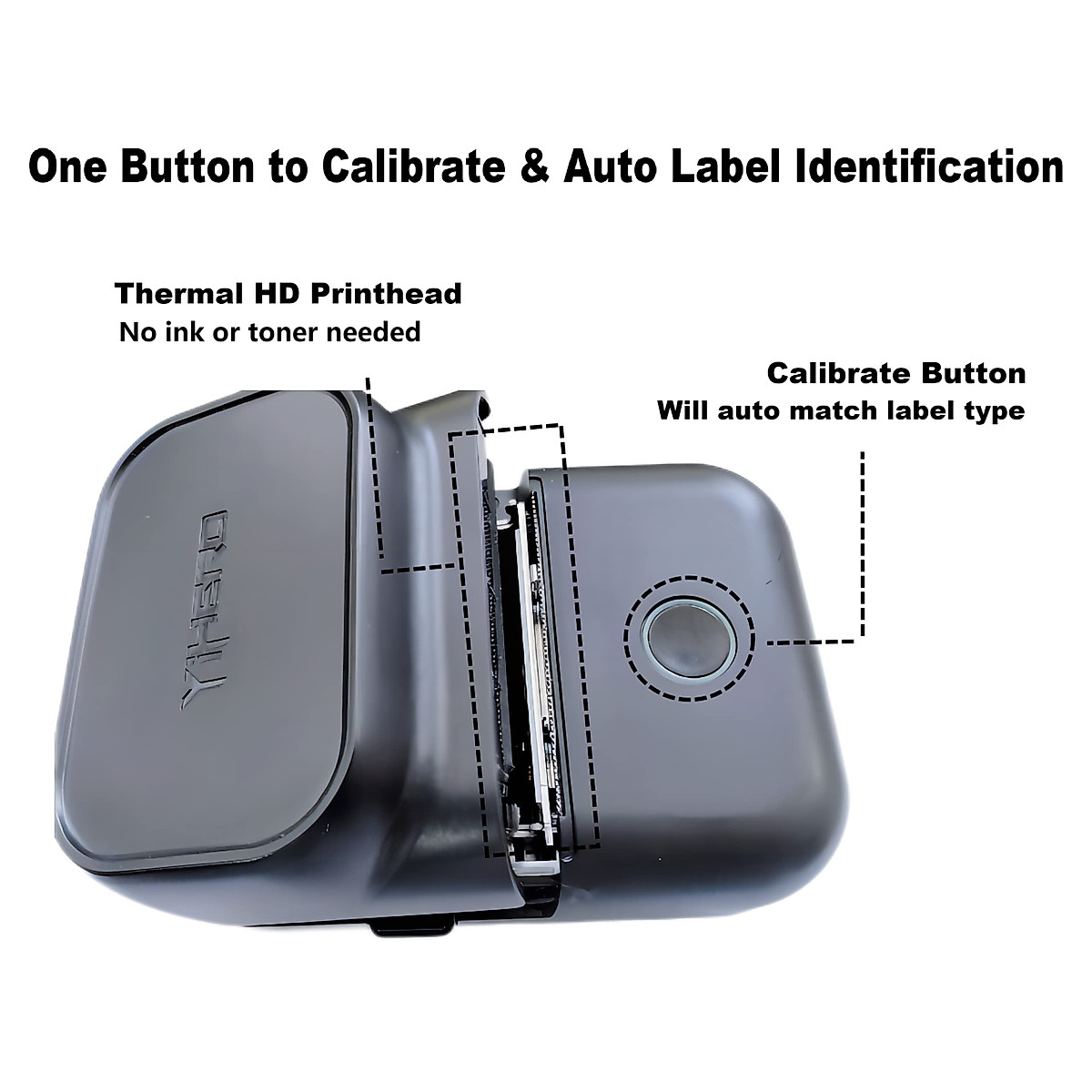 YiHERO YP10 Mini Label Printer Thermal Bluetooth Portable Label Maker-Compatible with Android & iOS, Multifunction for Business Clothing Mailing Office Home