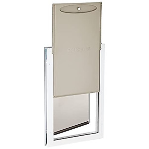 PetSafe, Staywell, Aluminium Pet Door, Solid Design, Easy Install, for Pets Up to 45 kg - (Large),White