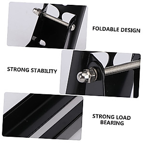 HEMOTON 1pc Microwave Oven Mount Shelf Bracket Wall-mounted Microwave Rack Stainless Steel