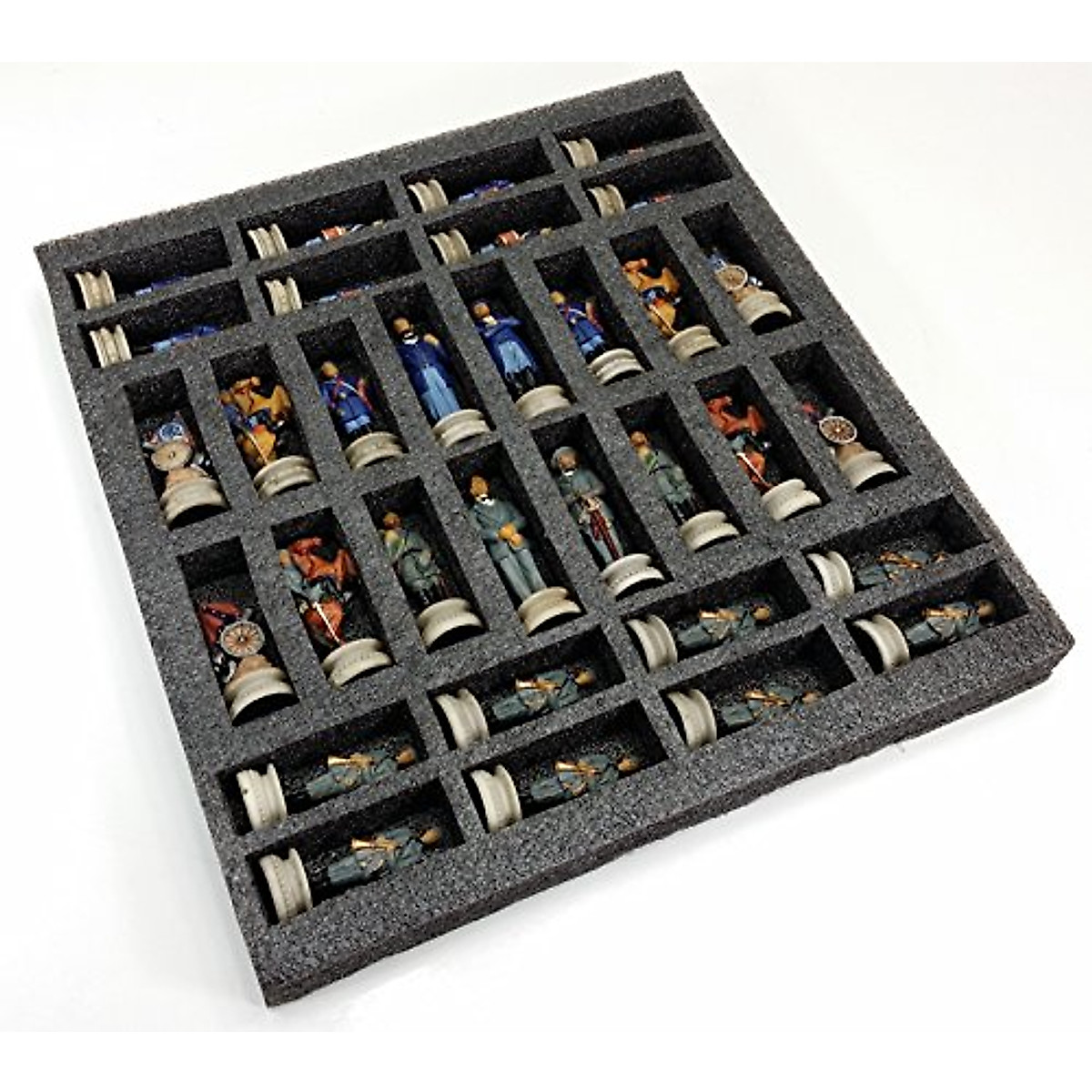 US Generals Civil War Set of Chess Men Pieces Hand Painted - NO BOARD