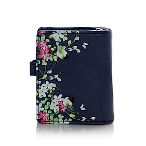 Shag Wear Chickadee Garden Small Zipper Women's Wallet (Sky Blue)