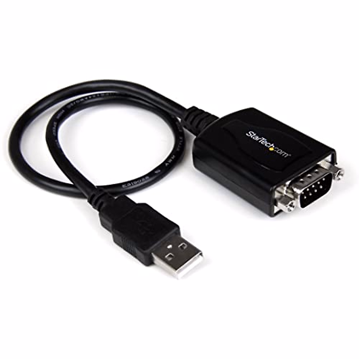 StarTech.com 1 ft. USB to RS232 Serial DB9 Adapter Cable with COM Port Retention - Up to 920 kpbs USB A to DB9 Serial Adapter , TAA (ICUSB232PRO)